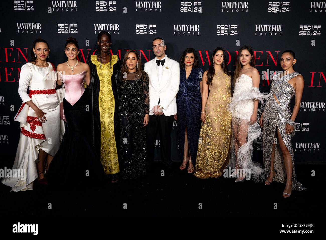L-R : Saudi actresses Adhwa Fahad, Aseel Omran, Kiara Advani, Ramata ...