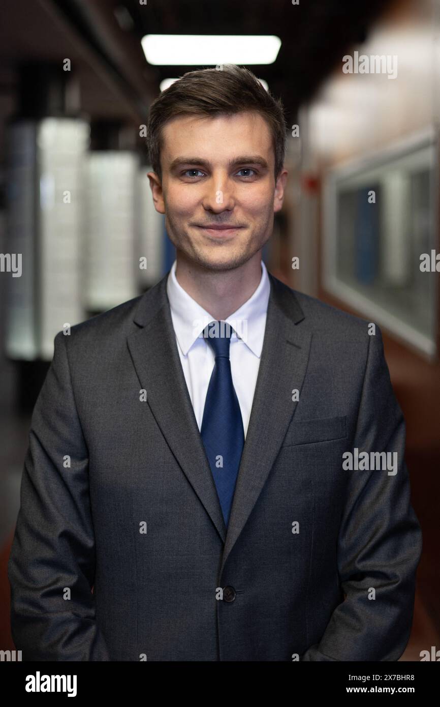Portrait of French Communist Party (PCF) electoral list lead candidate ...