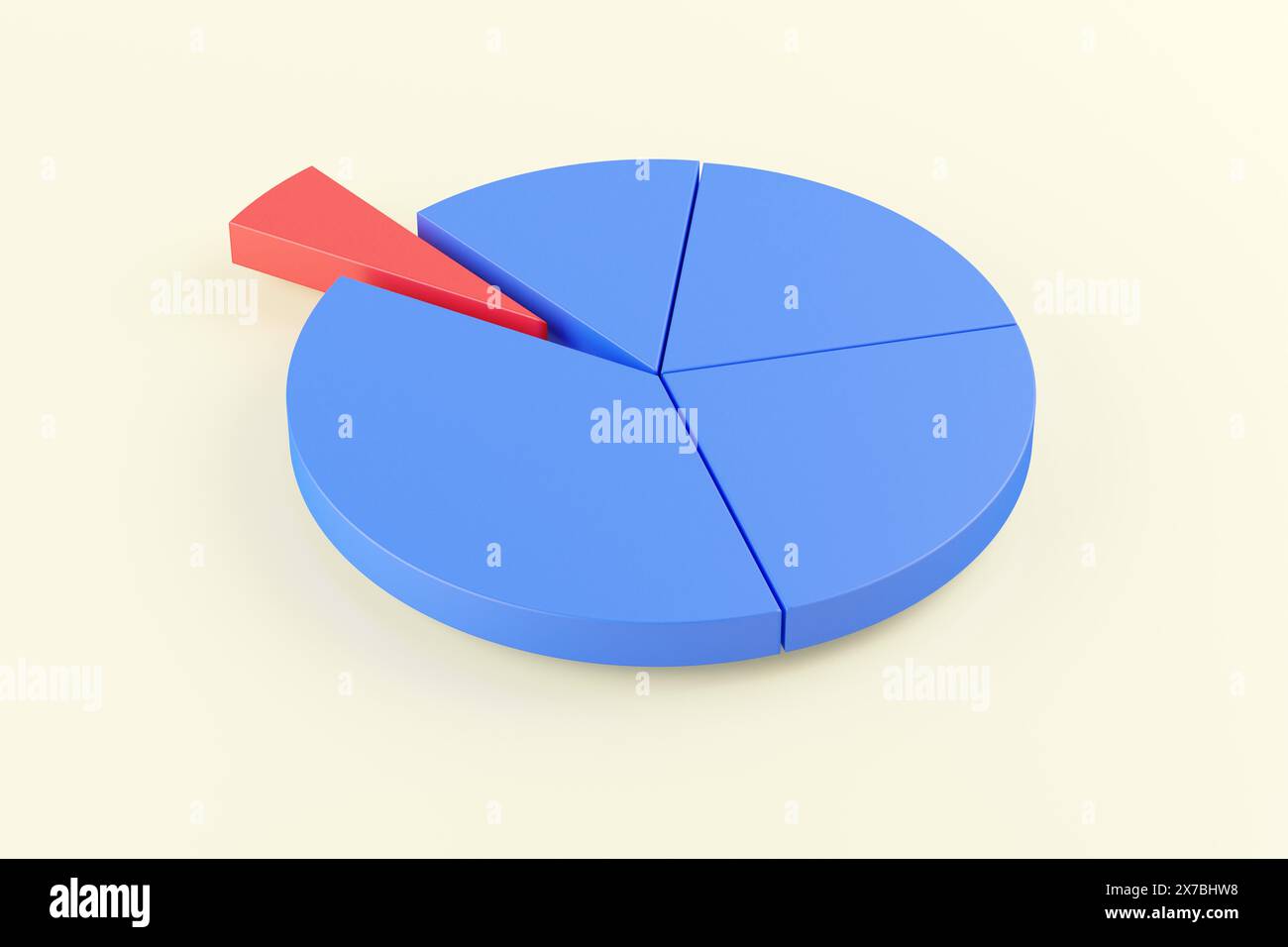 Abstract blue and red pie chart infographic template symbol, profit ...