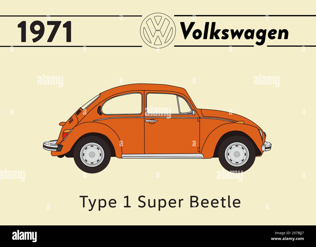 Old car volkswagen beetle interior hi-res stock photography and images - Alamy