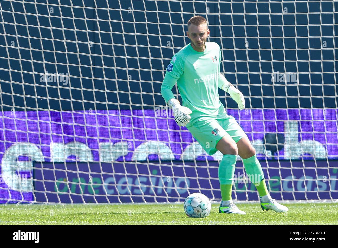 ALMERE, NETHERLANDS - MAY 19: Goalkeeper Jasper Cillessen of NEC ...