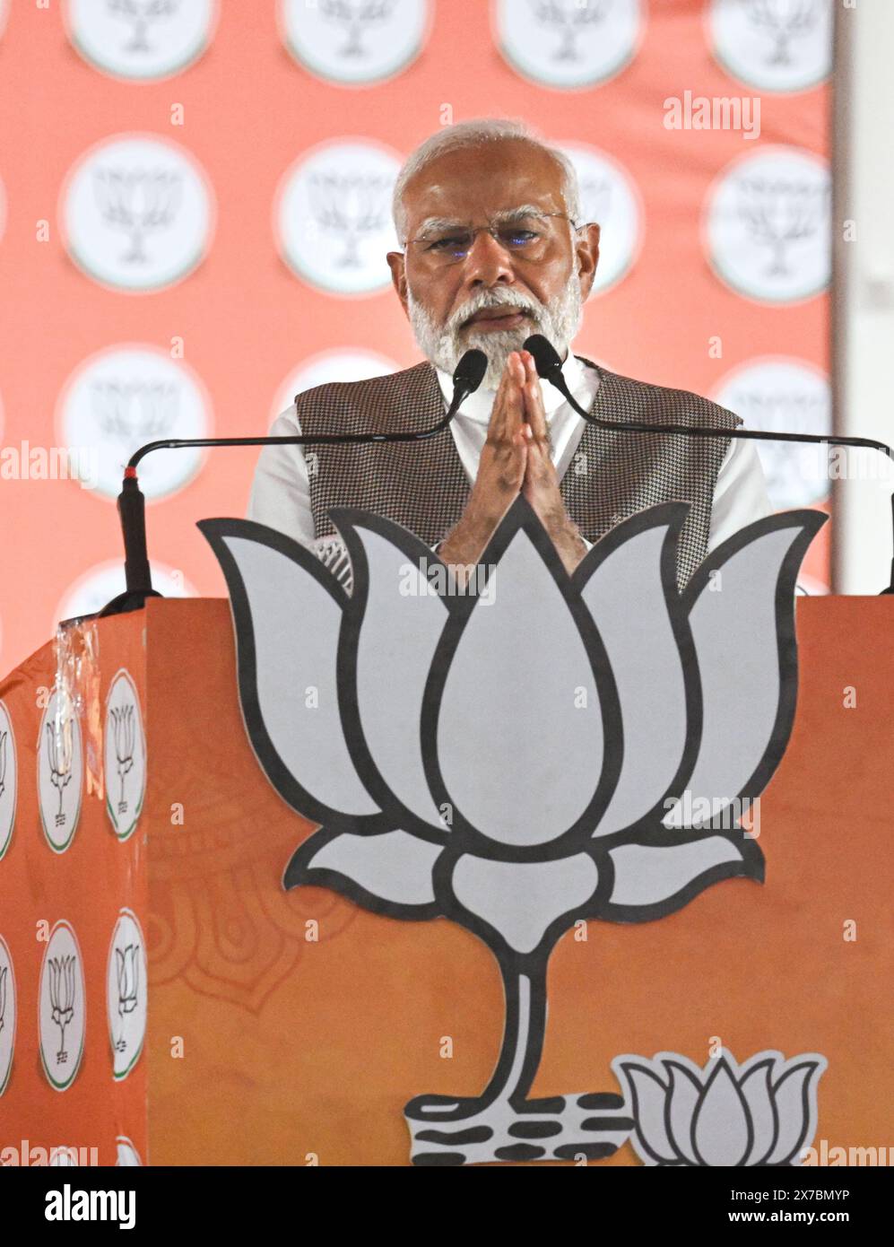 NEW DELHI, INDIA - MAY 18: Prime Minister Narendra Modi, during a ...