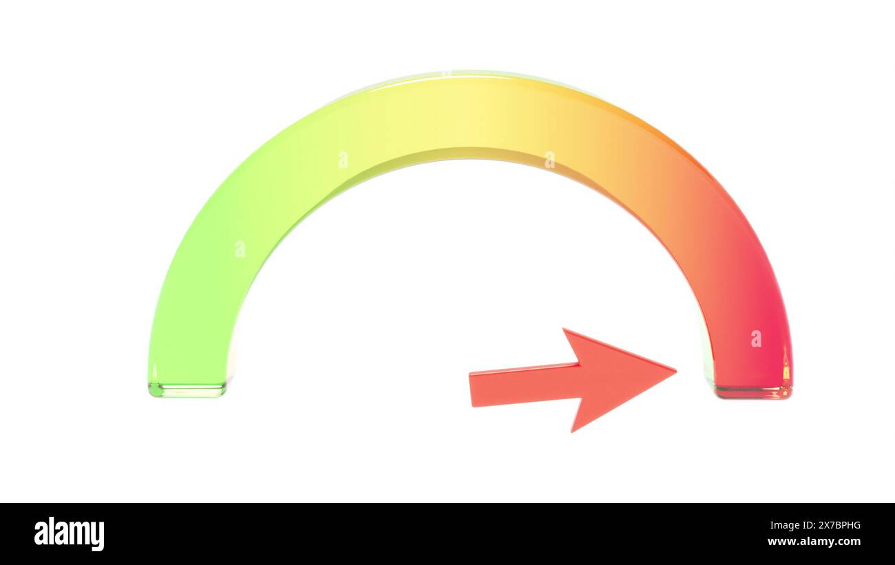 Color glass Dashboard colorful speedometer 3d render Stock Photo - Alamy