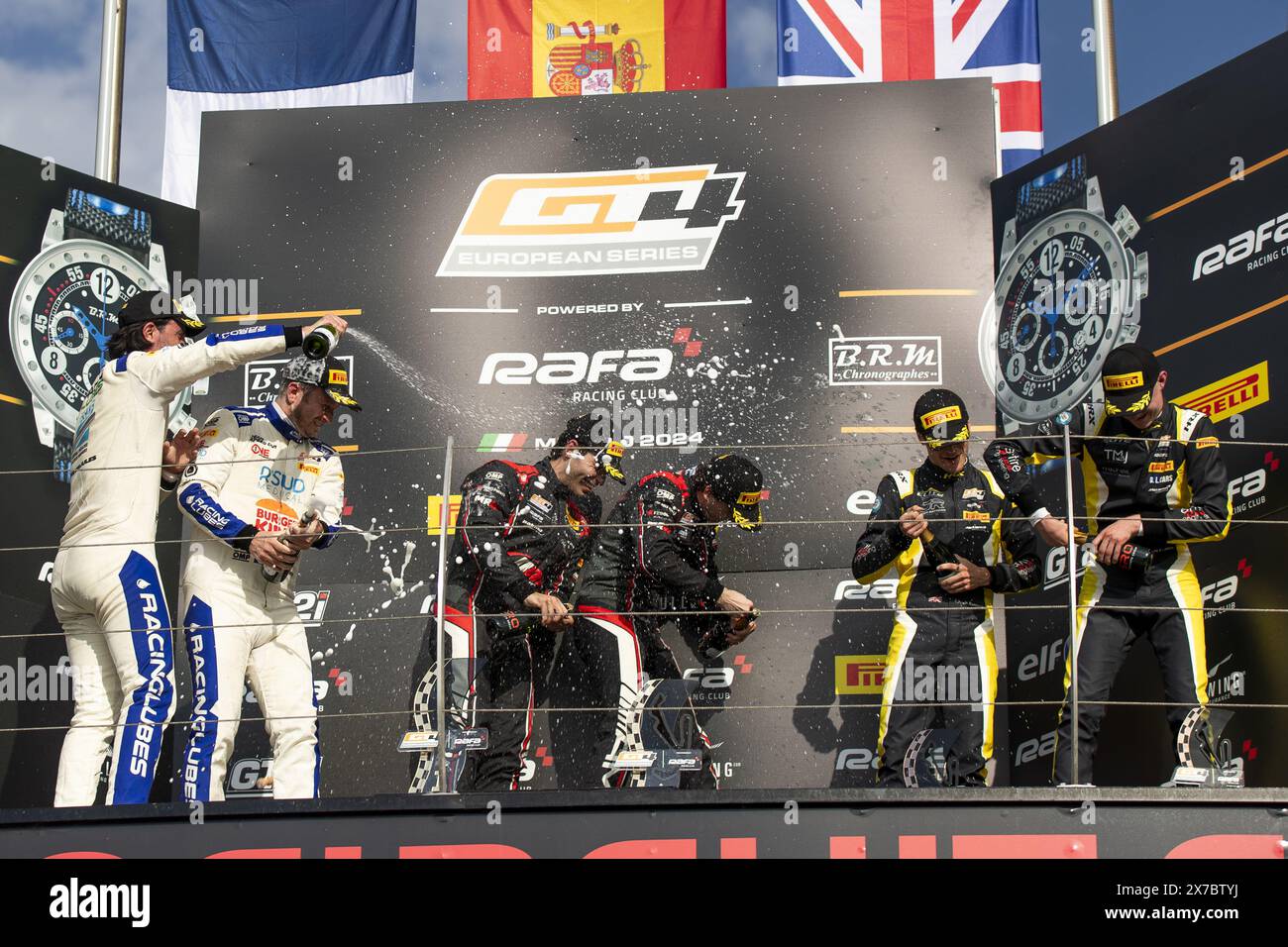 podium IBANEZ TRULLOLS Liuc (spa), NM Racing Team, Mercedes-AMG GT4 ...