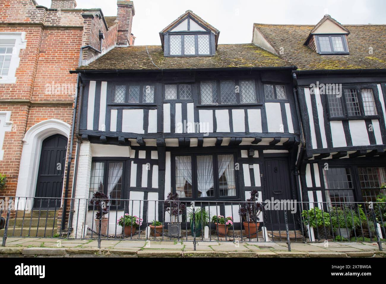 All Saints Street 16th Century building with timber frames Stock Photo ...