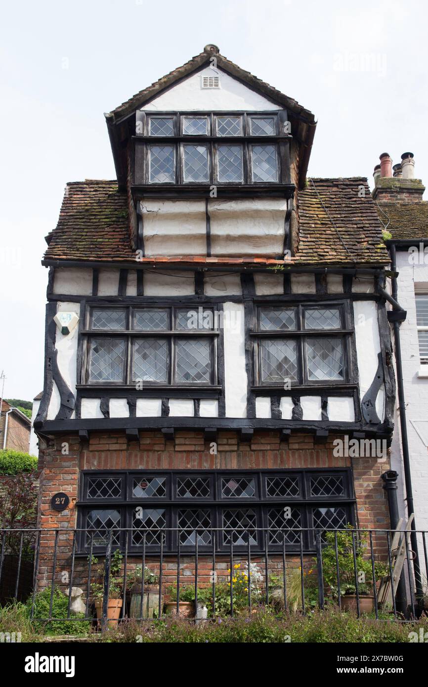 All Saints Street 16th Century building with timber frames Stock Photo ...