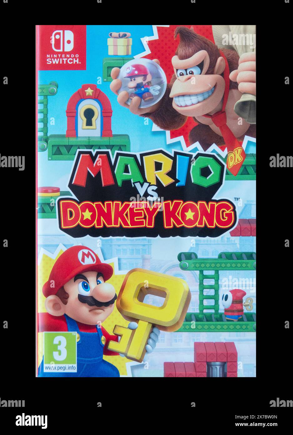 Close up of cover of Mario vs. Donkey Kong a popular Nintendo Switch ...