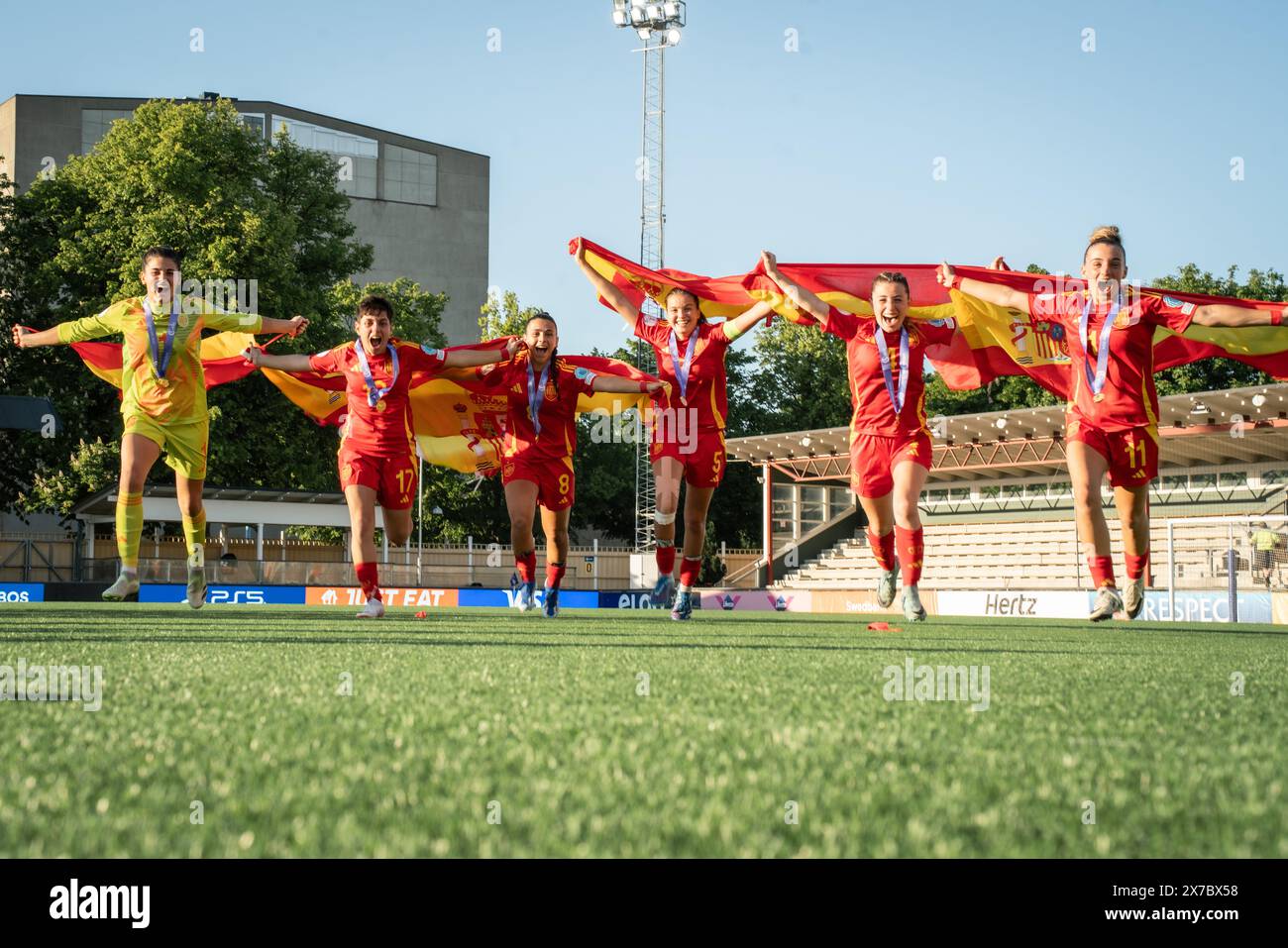 Malmö, Sweden. 18th, May 2024. The winning feeling from goalkeeper Laia ...