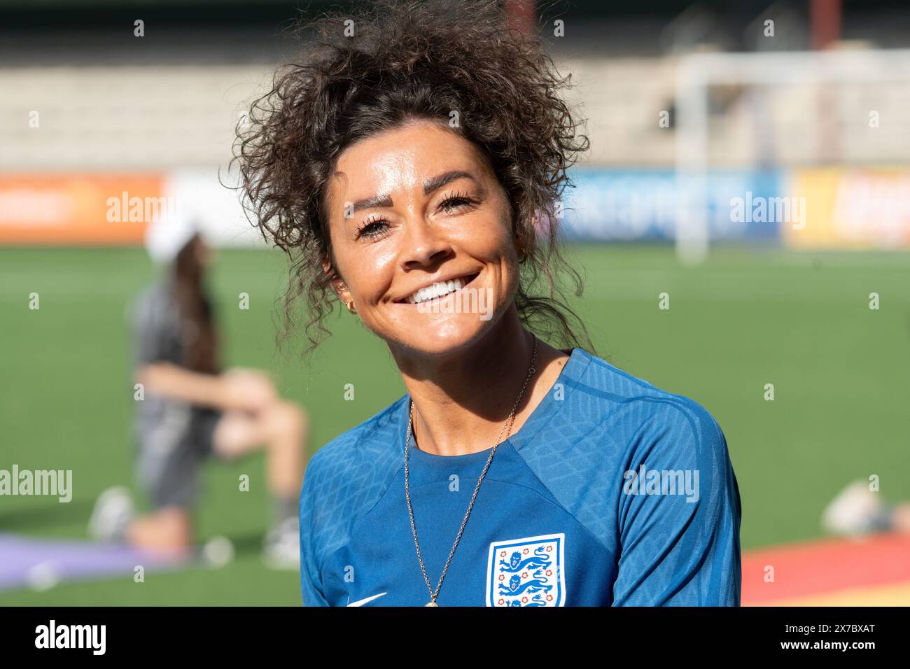 Malmö, Sweden. 18th May, 2024. Head coach Natalie Henderson of England ...