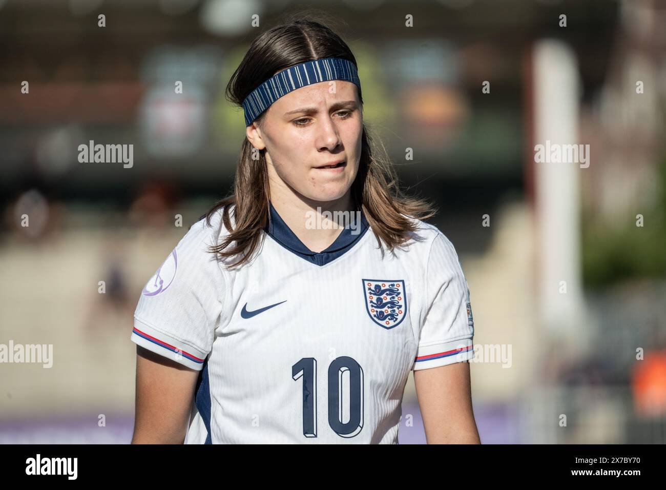 Malmö, Sweden. 18th, May 2024. Vera Jonas (10) of England seen during ... Malmö, Sweden. 18th, May 2024. Vera Jonas (10) of England seen during ...