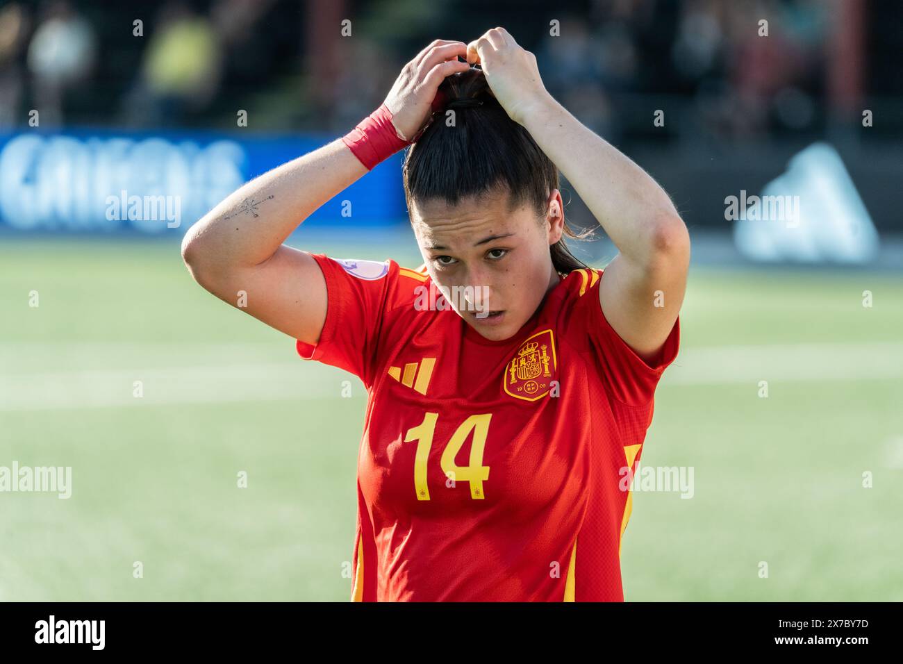 Malmö, Sweden. 18th, May 2024. Lua Calo (14) of Spain seen during the ...