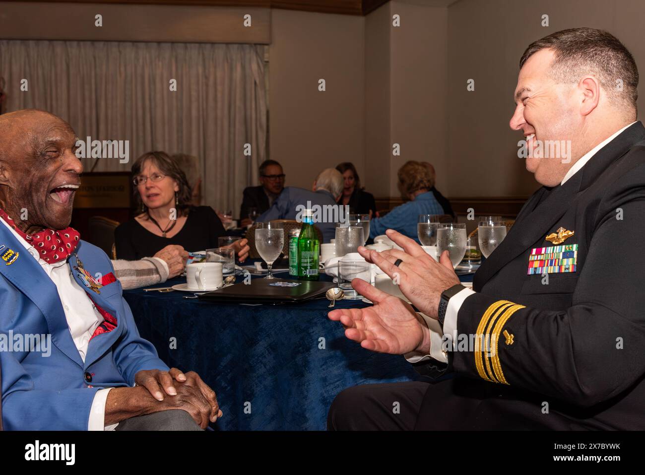 Chaplain Travis Coffey enjoying a lively conversation with Brigadier ...