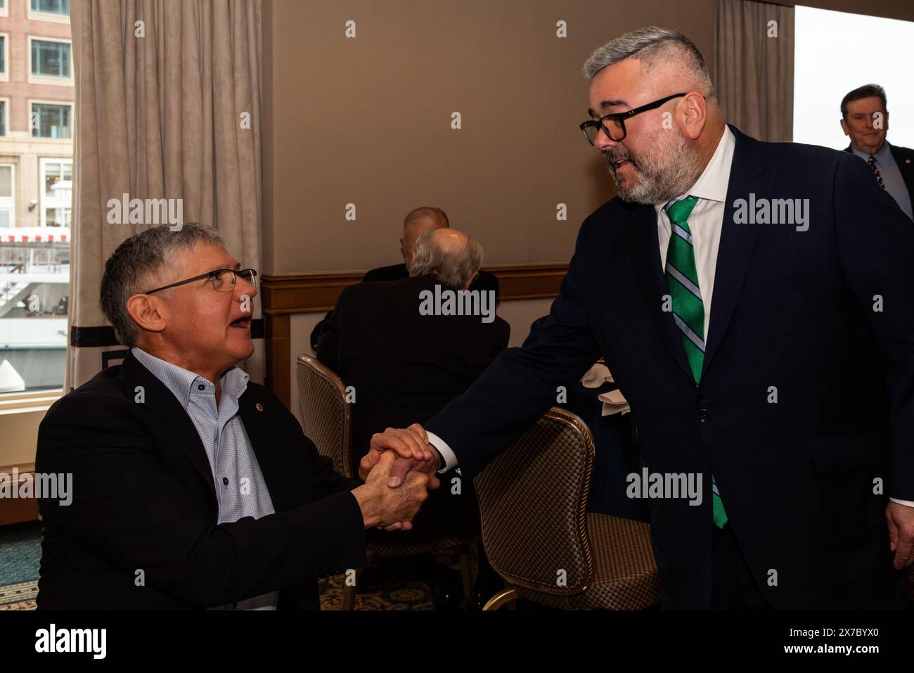 Presentation of the plaque commemorating US Medal of Honor recipients ...