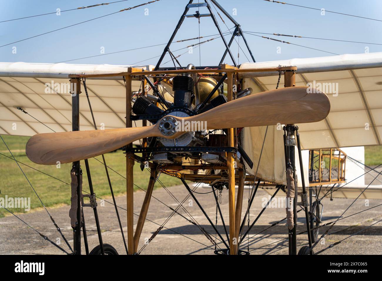 Engine and propeller of a Bleriot XI aircraft from the prehistory of ...