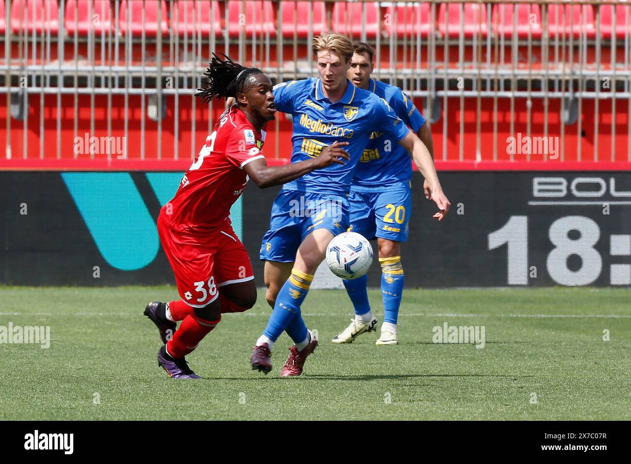 Monza' ' Warren Pierre Bondo in action during the Serie A soccer match ...