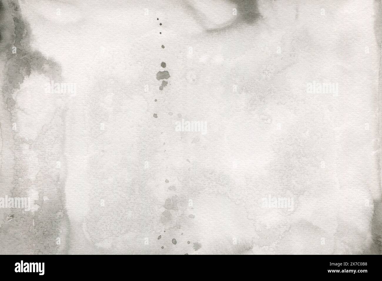 Old paper with stains and stripes. Watercolor gray background with ...