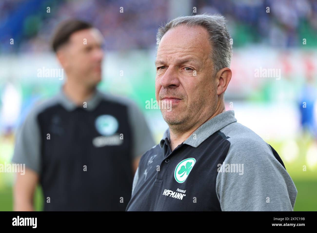 19 May 2024, Bavaria, Fürth: Soccer: Bundesliga 2, SpVgg Greuther Fürth ...