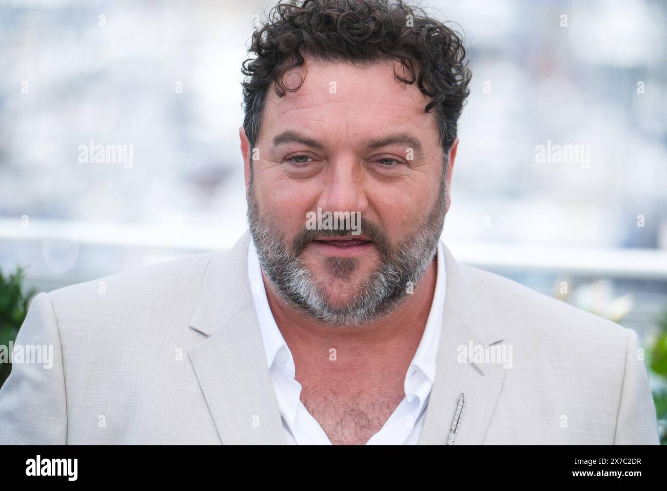 Cannes, France. 19th May, 2024. Denis Menochet poses at the Photocall ...