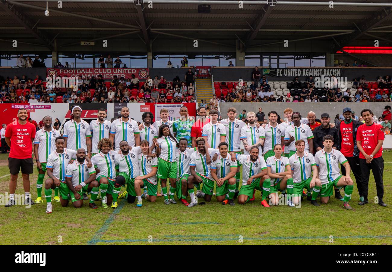 Manchester, UK. 18th May, 2024. Len Johnson celebrity team line up.Len ...