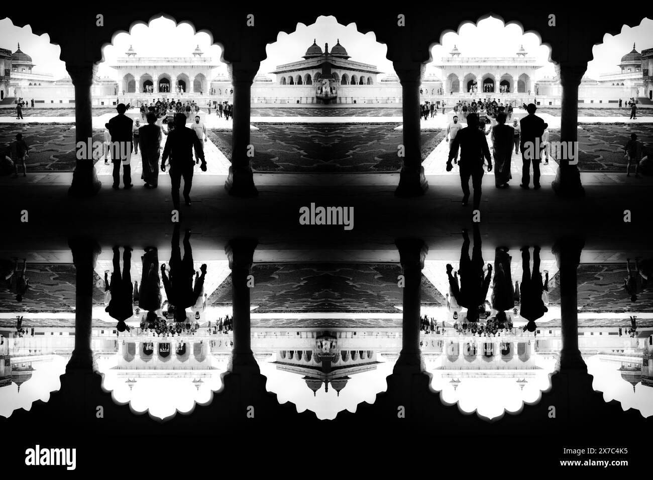 Photoshop manipulation of the Red Fort in Agra, India Stock Photo - Alamy