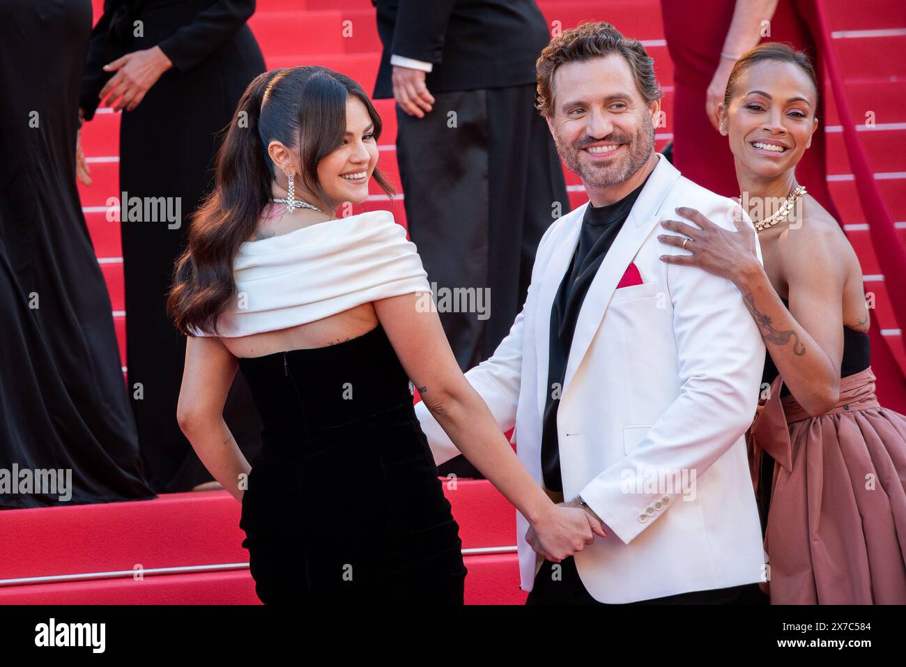 Cannes, France. 18th May, 2024. Selena Gomez, Édgar Ramírez and Zoe ...