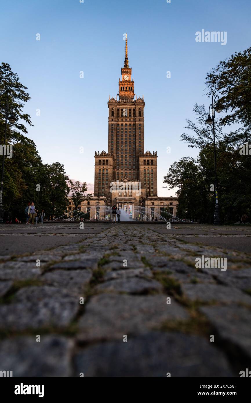Warsaw's Palace of Science and Culture Stock Photo - Alamy