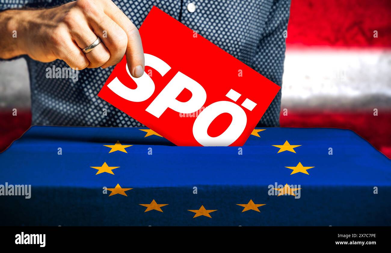 19 May 2024: Themed picture European elections 2024 in Austria: Man ...