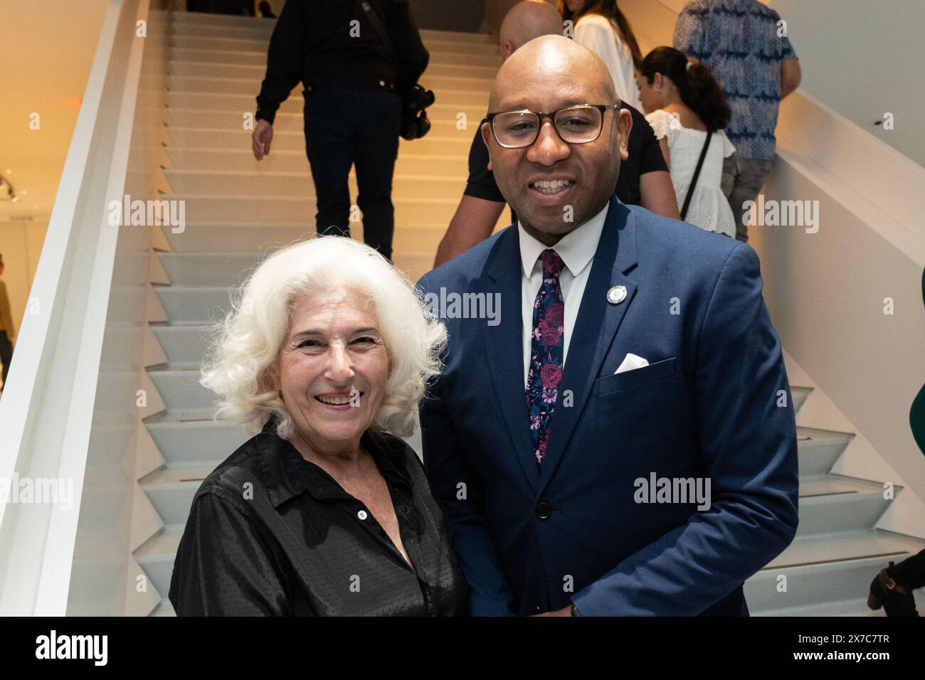 Rochelle Slovin, Founder of the museum and Donovan Richards, President ...