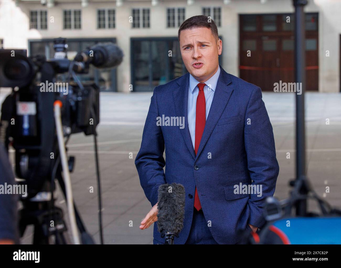 London, UK. 19th May, 2024. Wes Streeting, Shadow Health Secretary ...