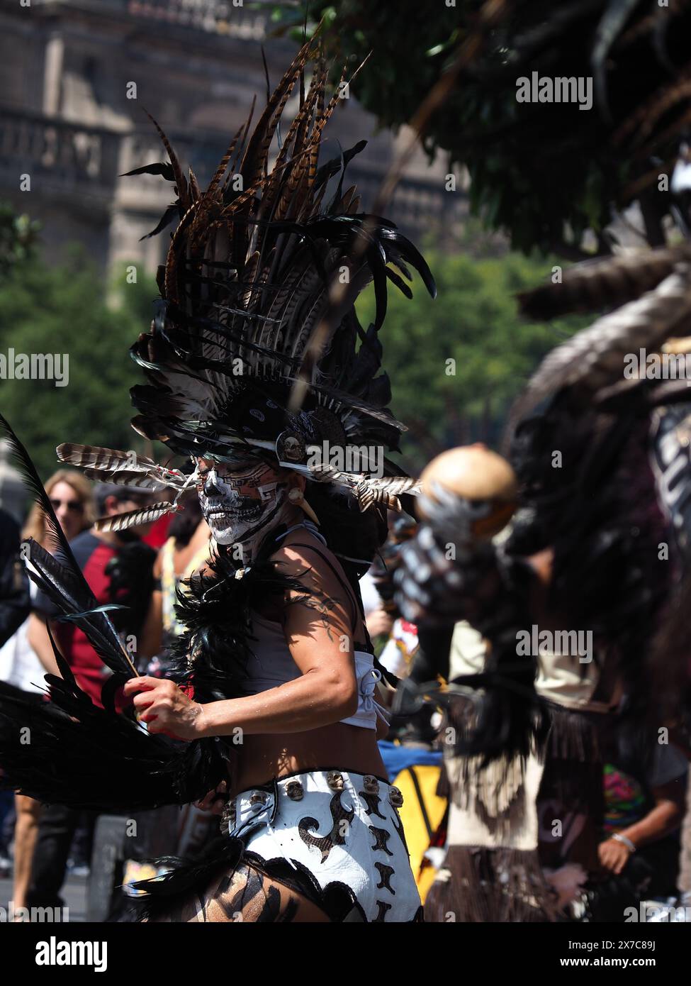Nahuatl Aztec Indians, Mexico City, Day of the Dead, 11 November 2022 ...