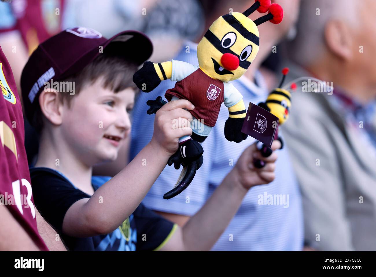 A Burnley fan during the Premier League match at Turf Moor, Burnley ...