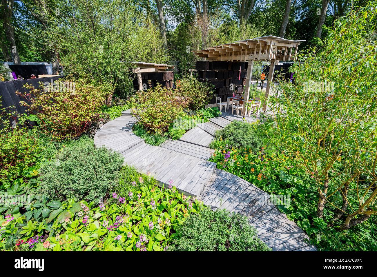 London, UK. 19th May, 2024. The National Autistic Society Show Garden ...