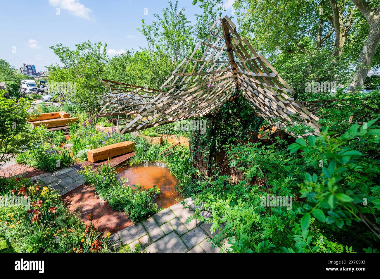 London, UK. 19th May, 2024. The Octavia Hill Garden by Blue Diamond ...