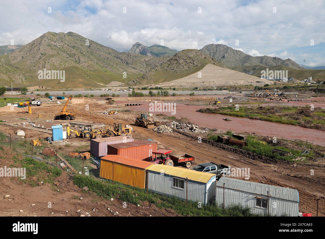 May 19, 2024, East Azerbaijan, Iran: A view of Aras Road and Rail ...
