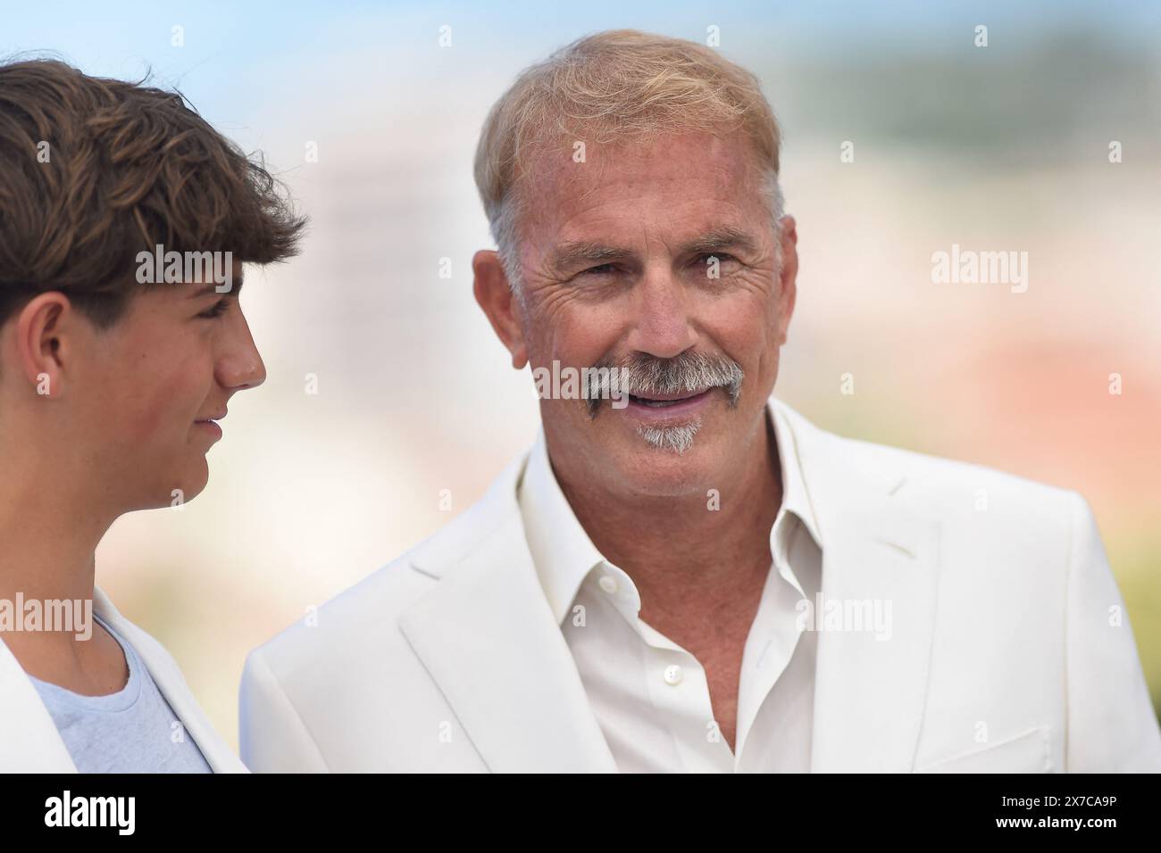 Hayes Costner and Kevin Costner attends the 'Horizon: An American Saga ...