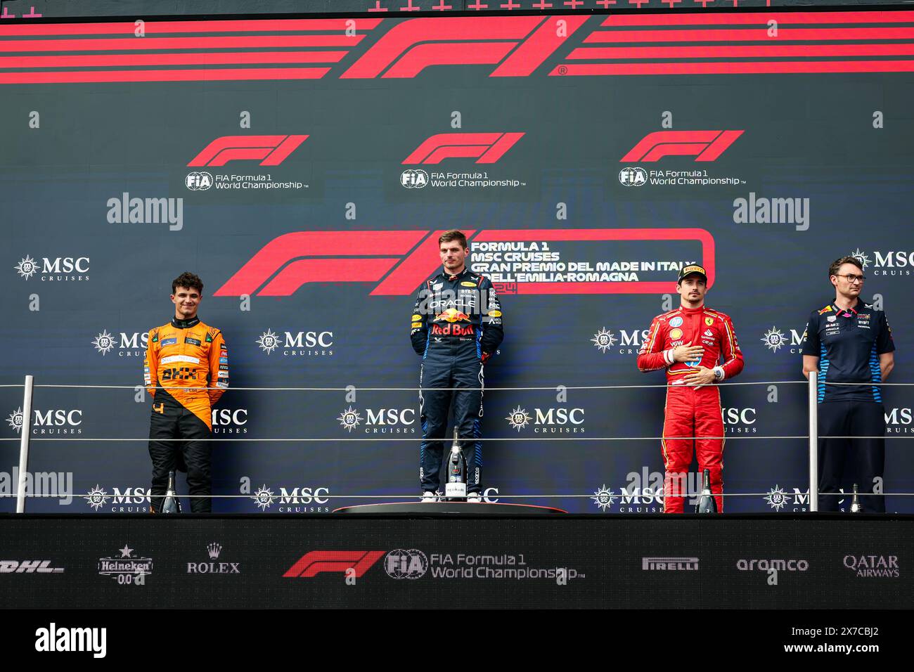 Podium: VERSTAPPEN Max (ned), Red Bull Racing RB20, NORRIS Lando (gbr ...
