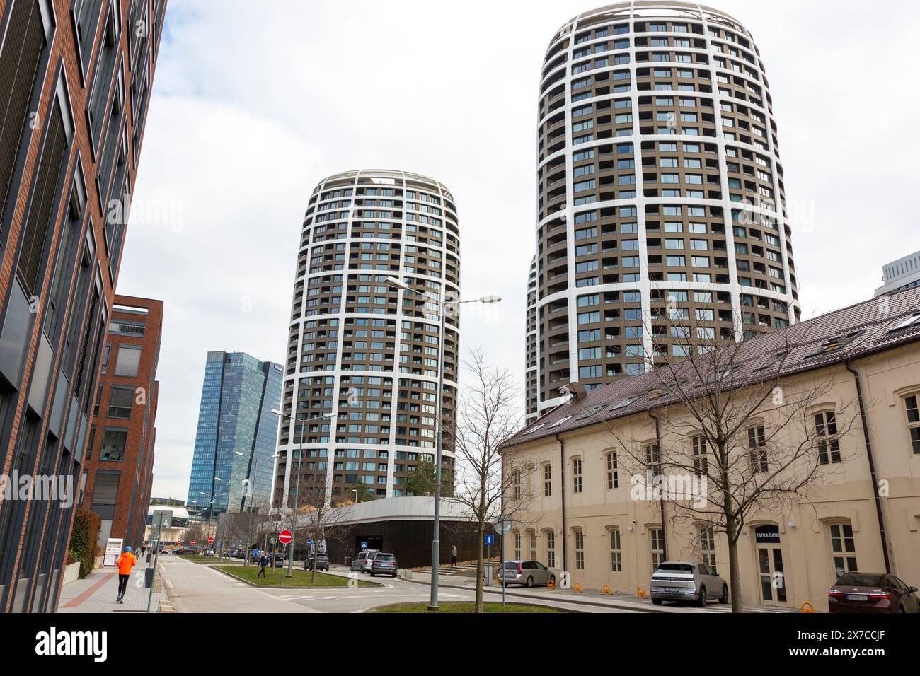 Bratislava, Slovakia - February 14, 2024: Modern architecture of the ...