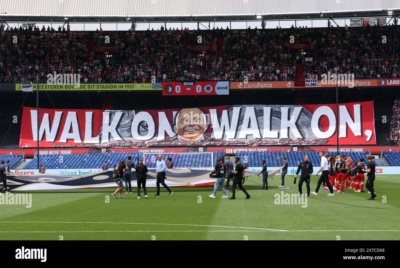 Feyenoord manager Arne Slot following the Dutch Eredivisie match at ...