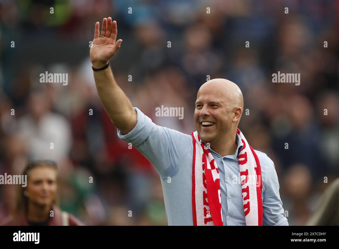 ROTTERDAM - Feyenoord coach Arne Slot says goodbye during the Dutch ...