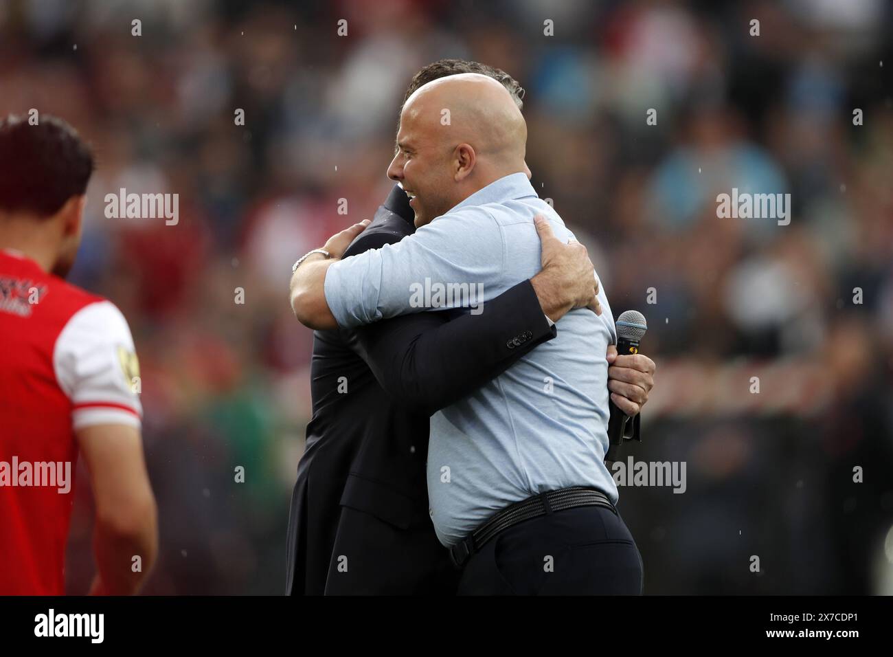 ROTTERDAM - (l-r) Feyenoord general manager Dennis te Kloese, Feyenoord ...