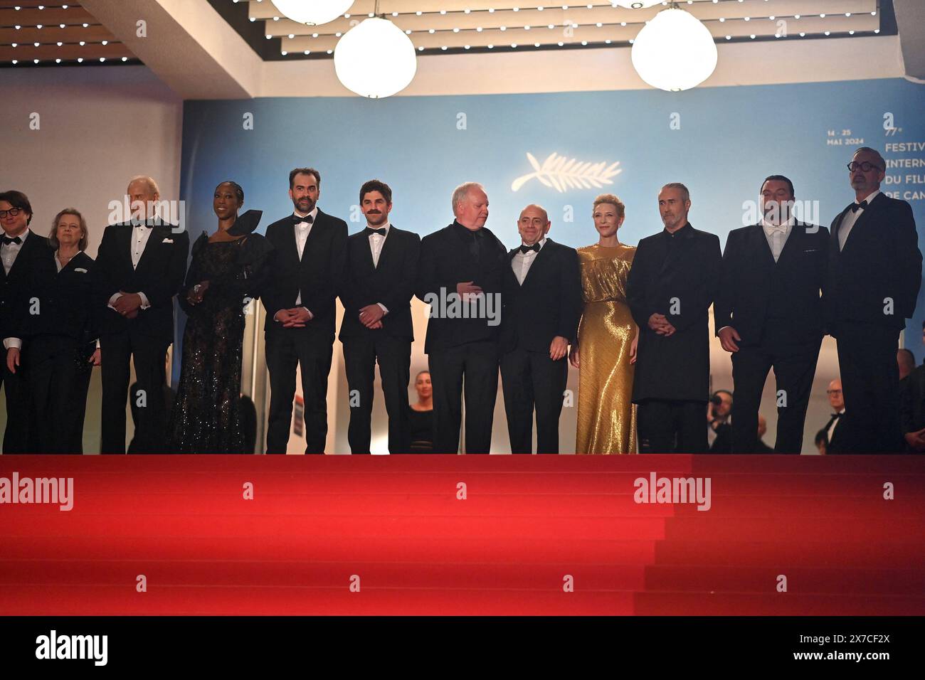 (L to R) Charles Dance, Nikki Amuka-Bird, Galen Johnson, Evan Johnson ...