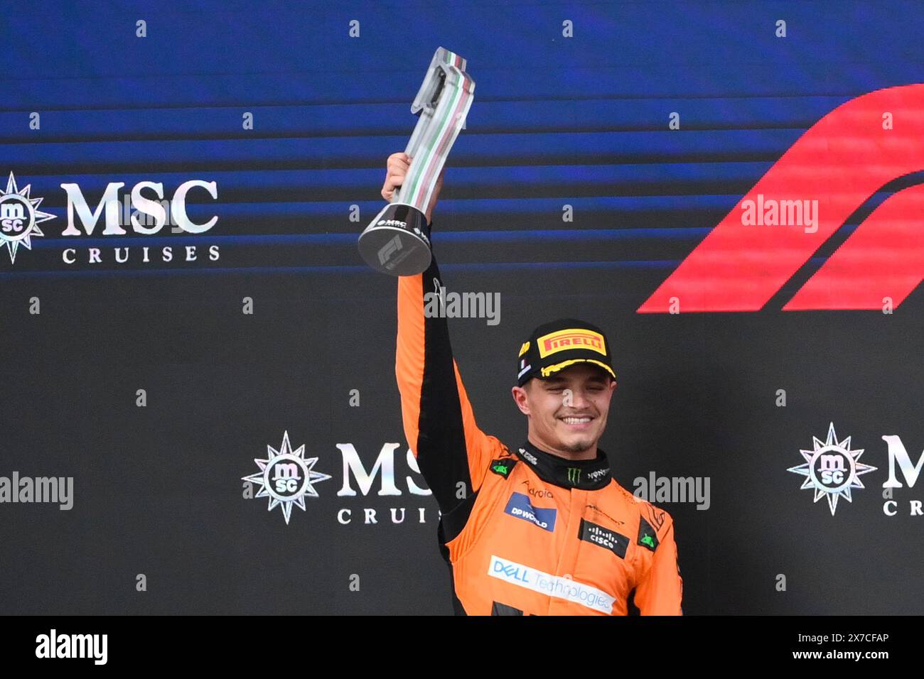 Imola, Italy. May 19, 2024. Lando Norris of Great Britain driving for ...