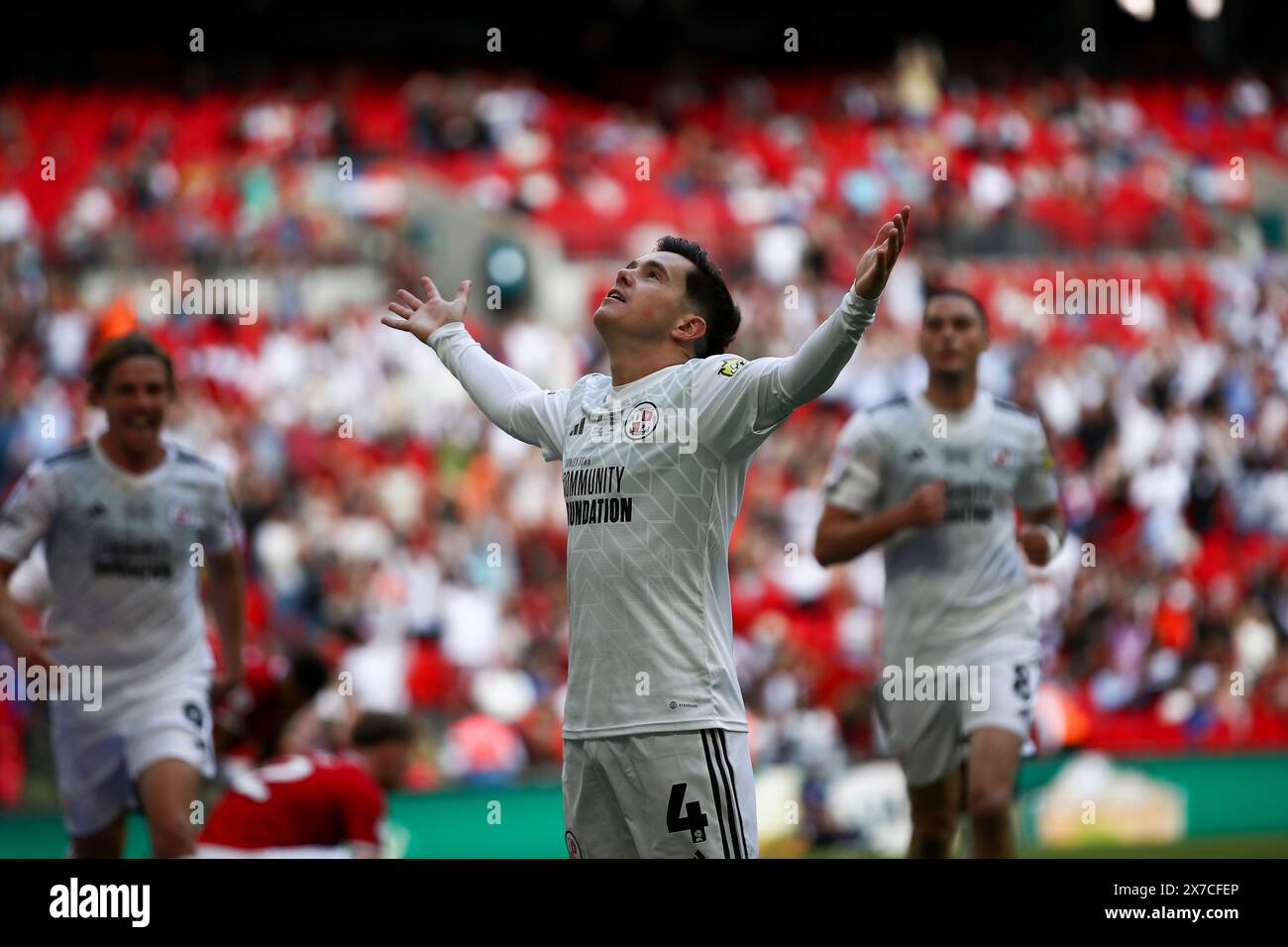Wembley Stadium, London on Sunday 19th May 2024. Liam Kelly of Crawley ...