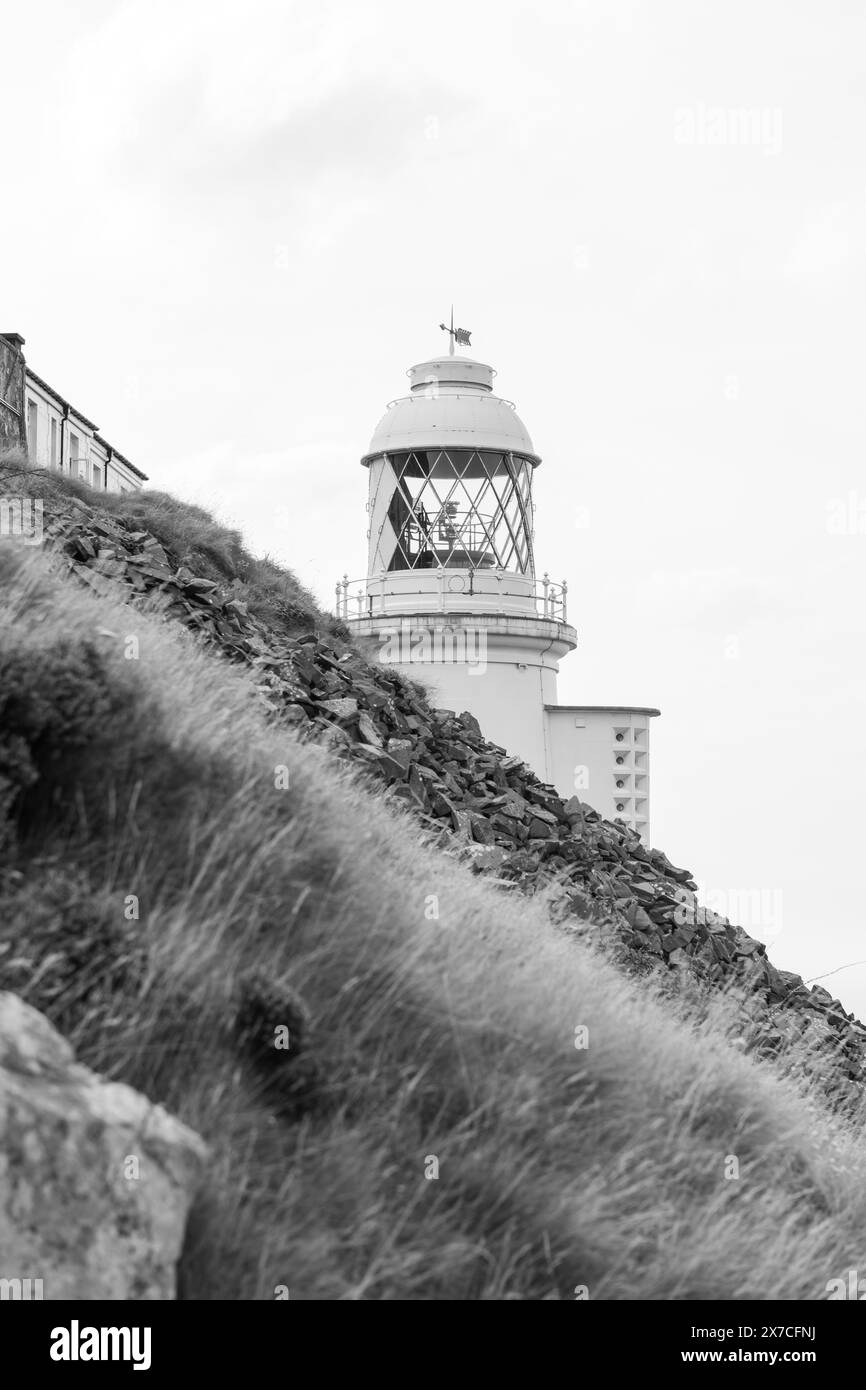 Photo of the Foreland lighthouse at Foreland Point on the north Devon ...