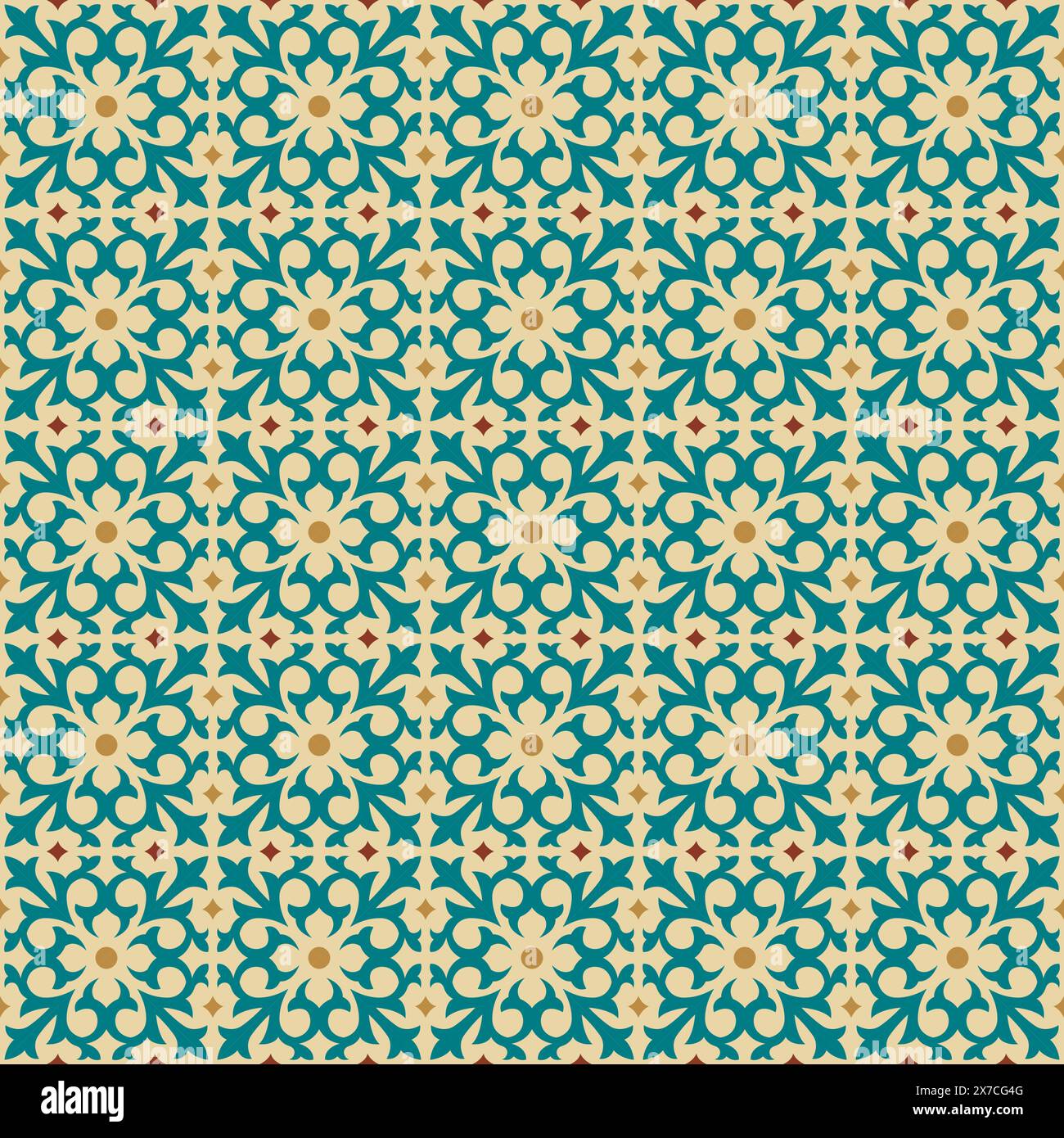 Seamless colorful patchwork from Azulejo tiles. Portuguese and Spain ...