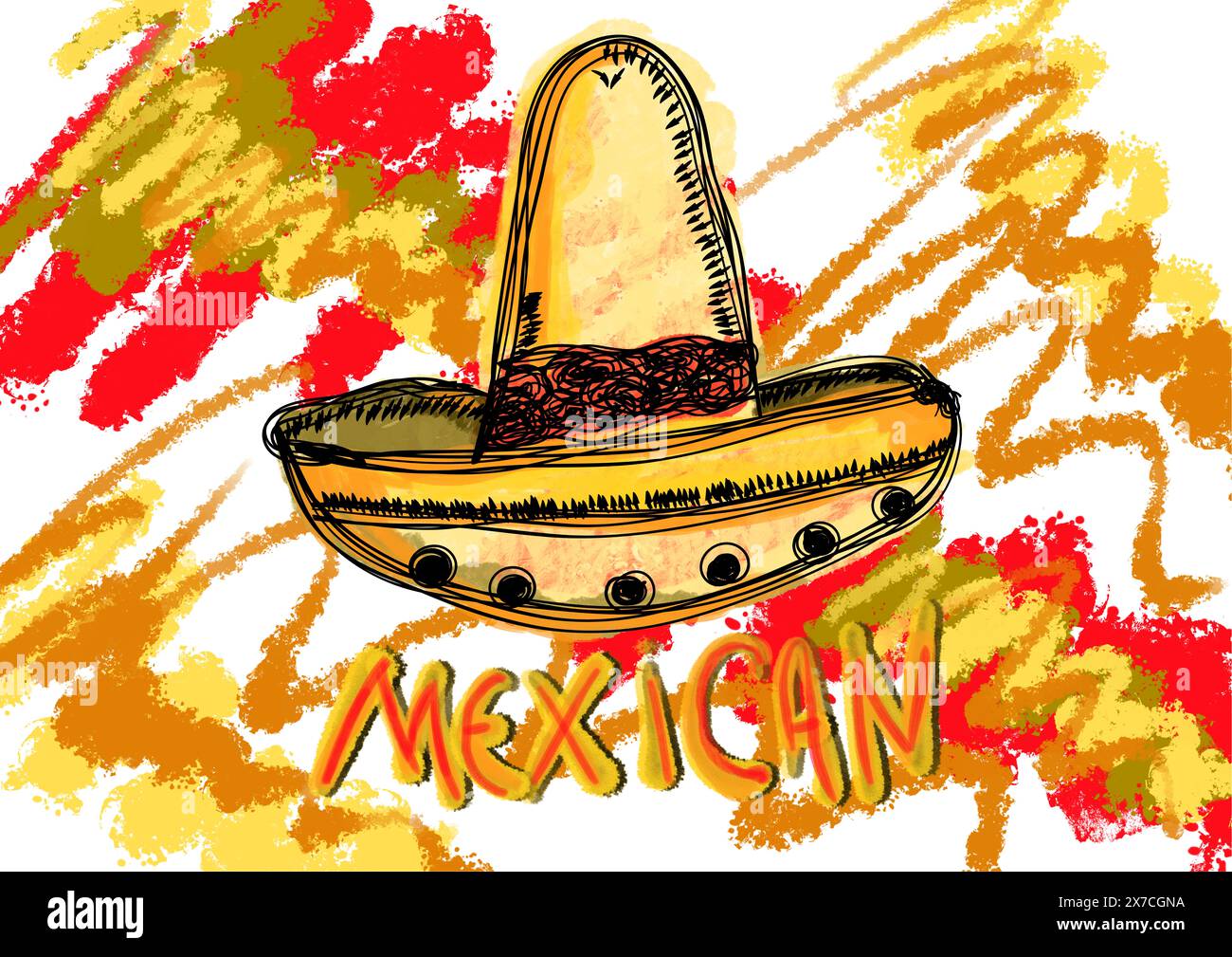 Day dead mexican hat Cut Out Stock Images & Pictures - Alamy