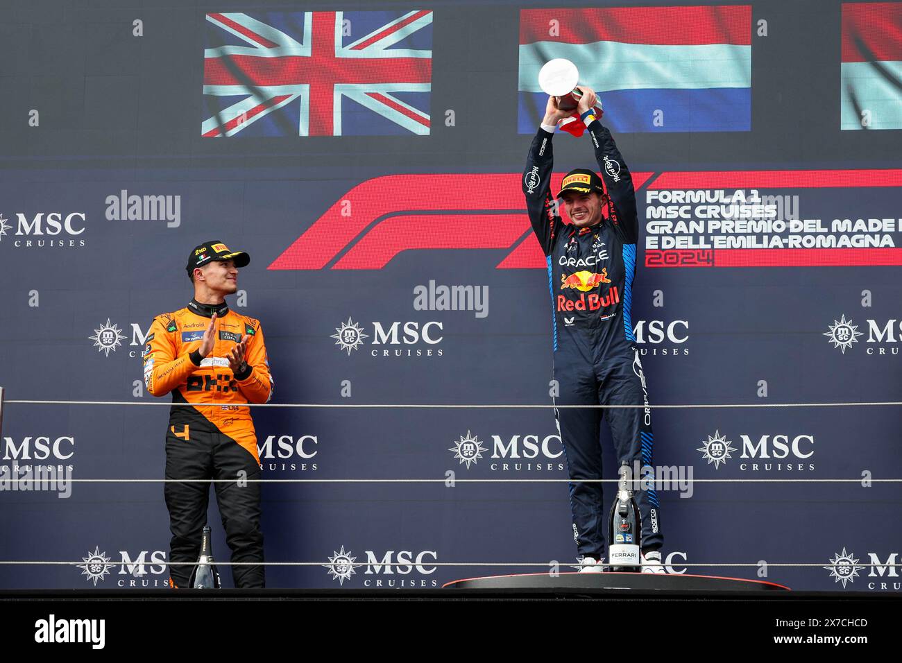 Podium: VERSTAPPEN Max (ned), Red Bull Racing RB20, NORRIS Lando (gbr ...