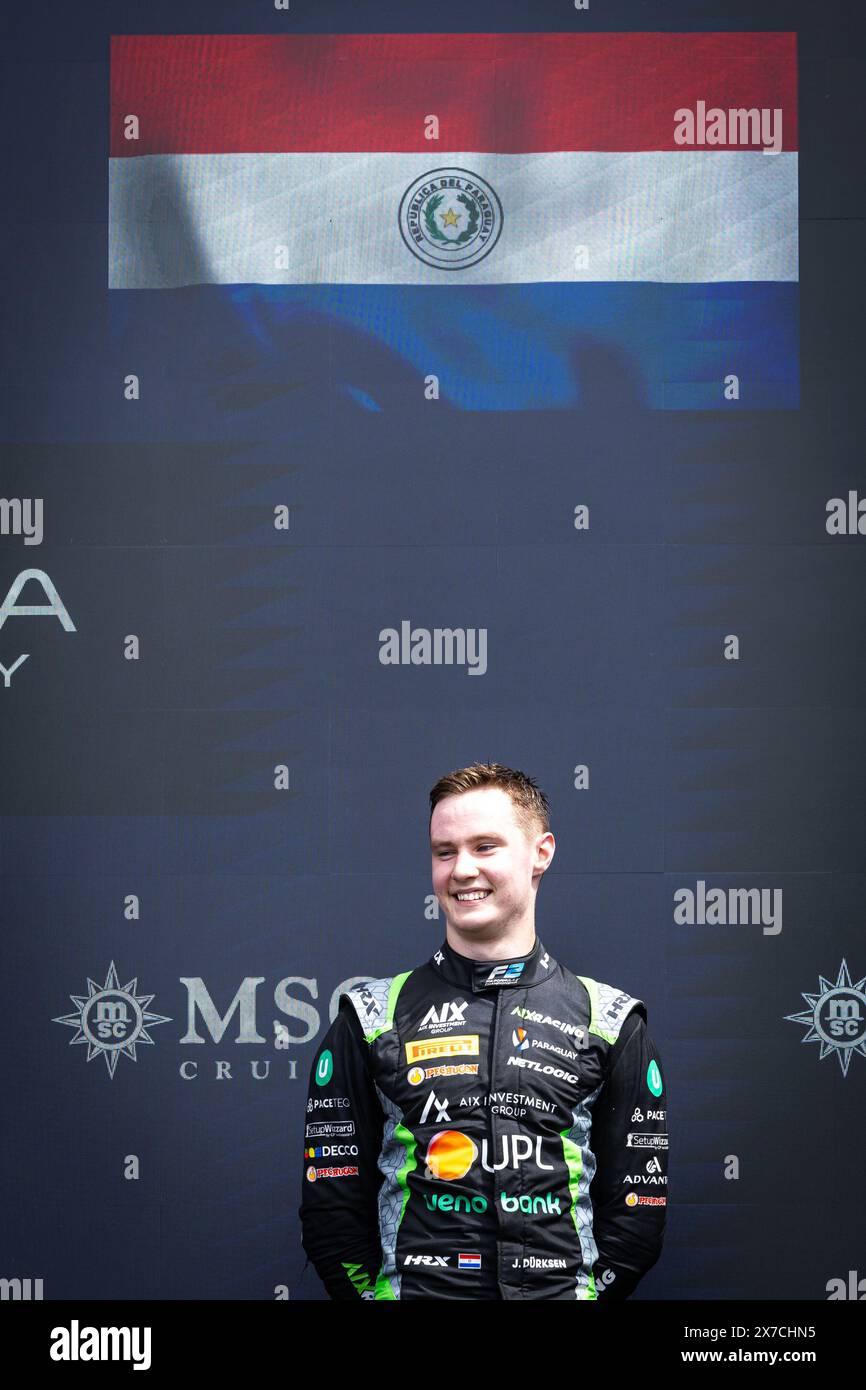 Podium, DURKSEN Joshua (pry), PHM AIX Racing, Dallara F2 2024, portrait ...