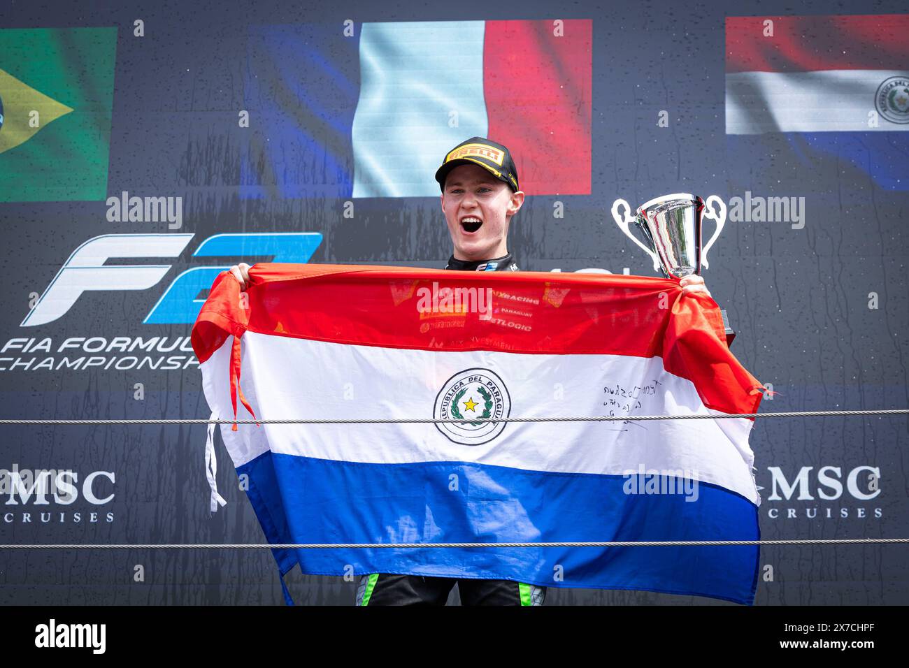 Podium, DURKSEN Joshua (pry), PHM AIX Racing, Dallara F2 2024, portrait ...