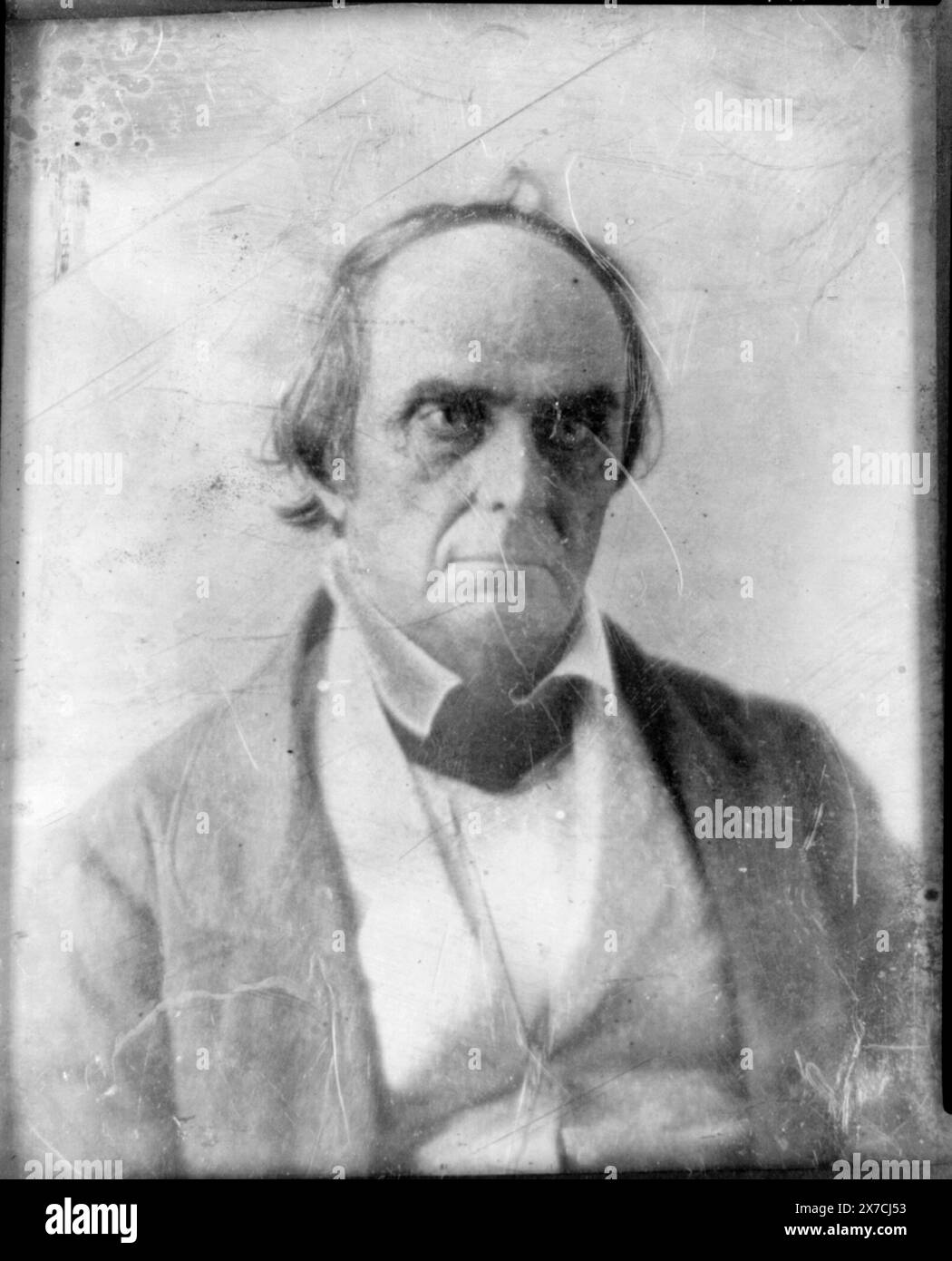 Daniel Webster, head-and-shoulders portrait, facing slightly right ...